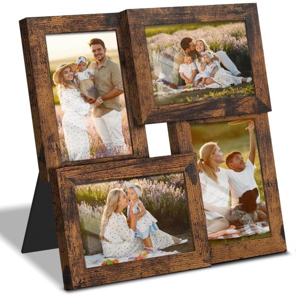 ・Material: The Collage Picture Frames are made of thick MDF and high-transparent glass, which is durable and has the cha...