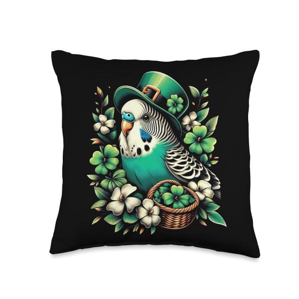 ・Add some Irish flair to your wardrobe with this budgie design that combines Saint Patrick's Day symbols, ideal for fest...