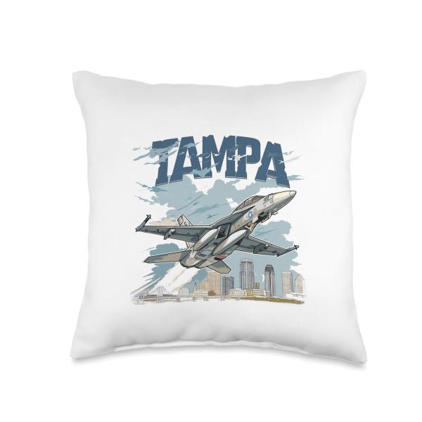 ・Show off your love for aviation and the beautiful city of Tampa, Florida with our exclusive Fighter Jet Tampa Skyline G...