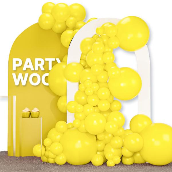 ・Package includes: 18 inch yellow balloons (5pcs), 12 inch yellow balloons (30cs), 10 inch yellow balloons (30pcs), 5 in...