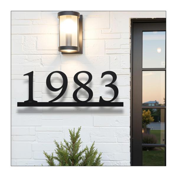 ・DURABLE GALVANIZED STEEL: Constructed from high-quality galvanized steel, our custom metal house number plaques are bui...