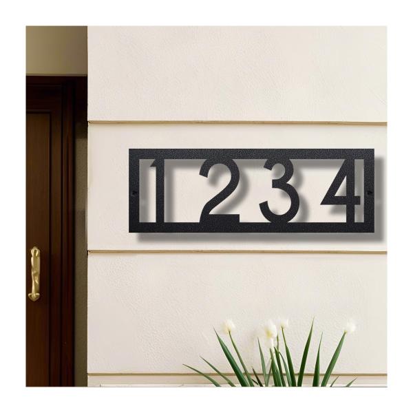 ・DURABLE GALVANIZED STEEL: Constructed from high-quality galvanized steel, our custom metal house number plaques are bui...