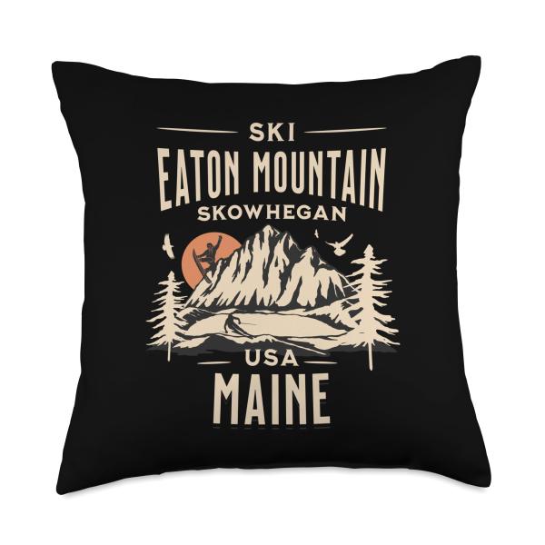・Ski Eaton Mountain design perfect for adventure enthusiasts. Features a vintage style with a stunning mountain backdrop...
