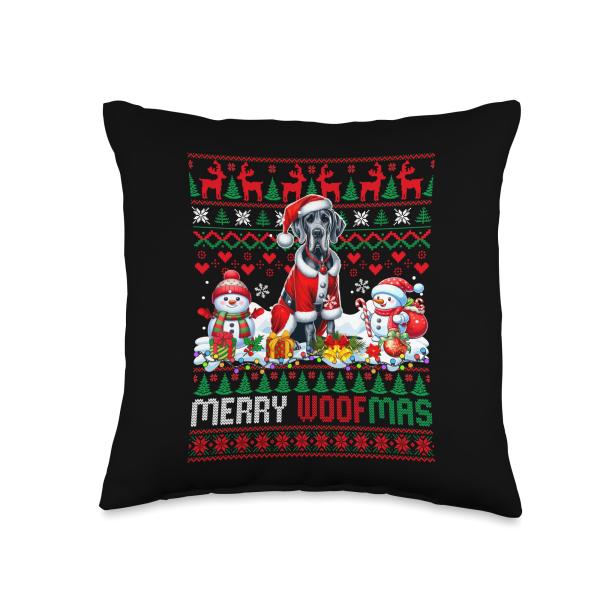 ・This Merry Christmas Woof Sweater Santa Great Dane Snowmen costume is for dad, mom, grandma, grandpa, uncle, aunt, aunt...