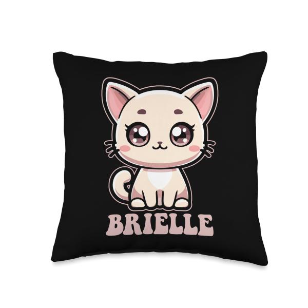 ・Cute Brielle kitty cat design for girl, daughter, baby, aunt, mom, grandma, sister, women, child, anyone named Brielle....