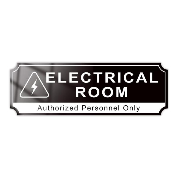 ・【PACKAGE CONTENTS】You will receive an electrical room sign measuring 9 x 3.15 inches that reads 'Authorized Personnel O...