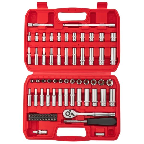 ・Package Contents: This 1/4" socket set boasts 48 pieces, encompassing both sae and metric sizes, with a mix of deep and...