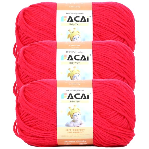 ・鮮やかな色:赤ちゃんのプロジェクトのニーズに合わせて、さまざまな明るいパステル調の色合いがあります。・柔らかい糸:このアクリル100%糸は柔らかく、赤ちゃんのデリケートな肌にやさしく、心地よい毛布や帽子などを編むのに最適です。・【多用途】...