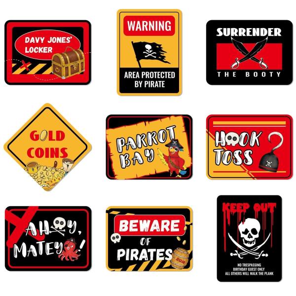 ・【PIRATE PARTY DECOR】- Pirate decorations featuring elements such as pirates, parrots, and treasure chests are perfect f...