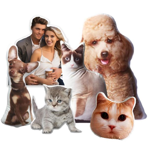 ・CUSTOM PET PILLOW：Customized Pillow with your picture, Just click "Customize Now",then upload the photo you need(Make s...