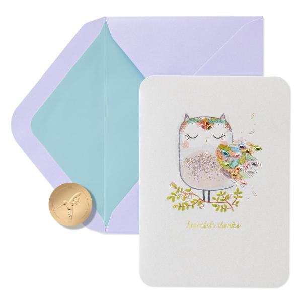 ・フロントメッセージ:心からの感謝・内側のメッセージ:you so wonderful・きらめくホイルと輝く宝石が特徴の高品質のパピルスサンキューカードでメッセージを送ってください。・カードのサイズは5インチです。 x 7インチ。 封筒とユ...