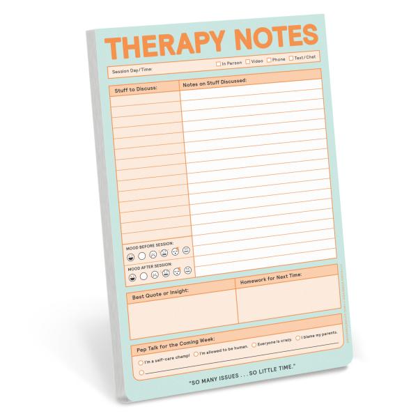 ・Includes: one (1) notepad, 6 x 9-inches, 60 sheets. Knock Knock Pads have hard chipboard backing, and are printed on FS...