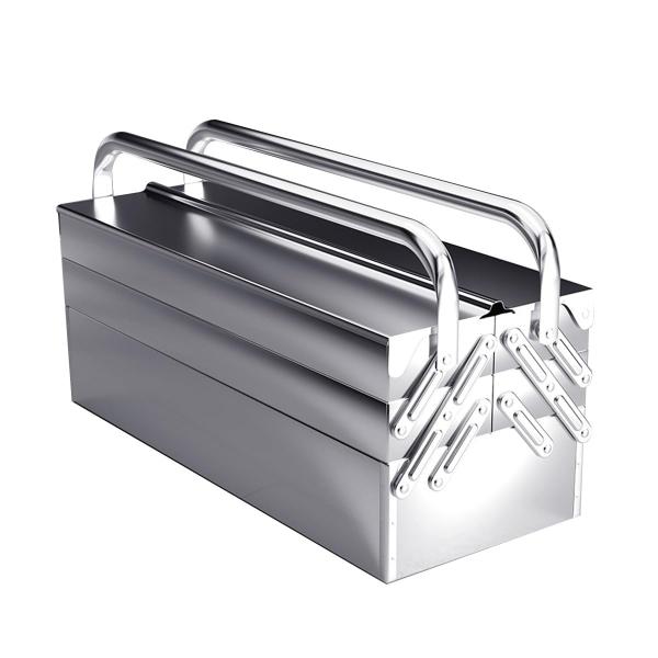 ・【Three-Layer Stainless Steel Tool Box】:Three-Layer tool box can meet most of your needs, metal tool box is light weight...