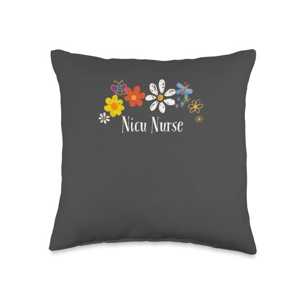 ・Funny Nicu Nurse Saying Flowers graphic retro sarcastic pun quote art womens mens joke sarcasm jokes cute graphic simpl...