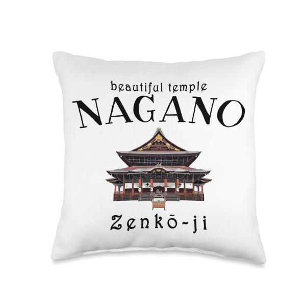 ・Hand drawing of the Buddhist temple Zenko-ji, Zenko ji in Nagano, Japan.・100% spun-polyester fabric・Double-sided print・...