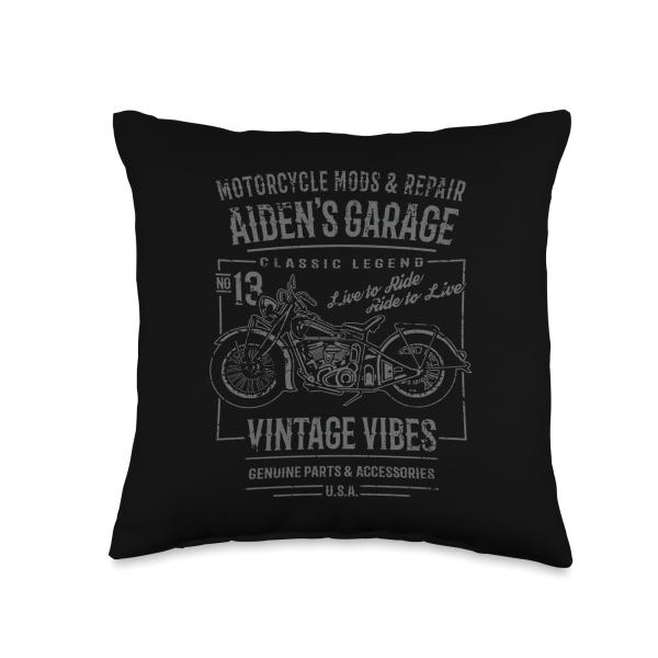 ・Awesome Aiden's Garage vintage motorcycle design perfect for anyone with the name Aiden, son, father, brother, uncle, d...