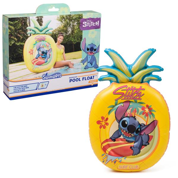 ・LILO ＆ STITCH THEME: Take Stitch out on the water with the Swimways Stitch Swim Tube pool float・OVERSIZED FLOAT: Keep y...