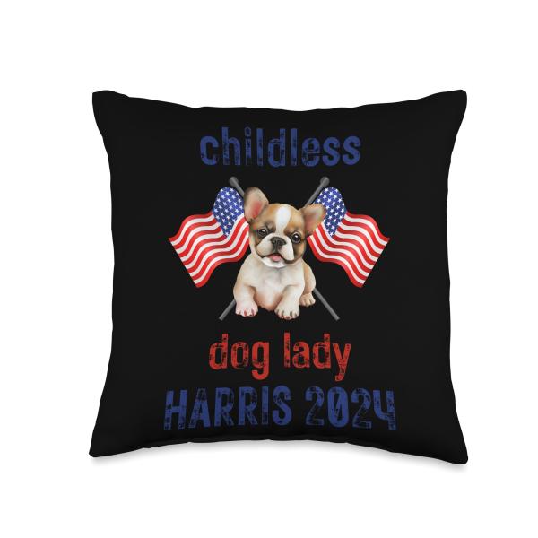 ・Show off your love for French Bulldogs and support for Kamala Harris with this Childless Dog Lady USA-themed design.・We...