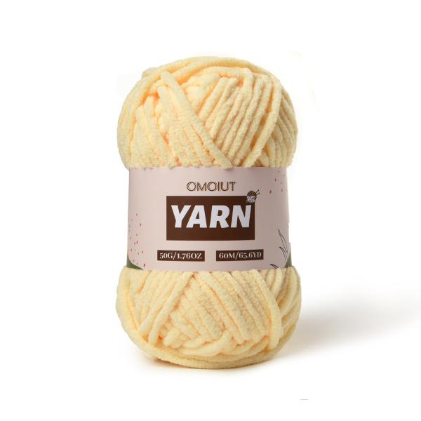 ・Chenille Yarn: This chenille yarn is made of 100% polyester, soft and delicate, fluffy and smooth, warm and full of lif...