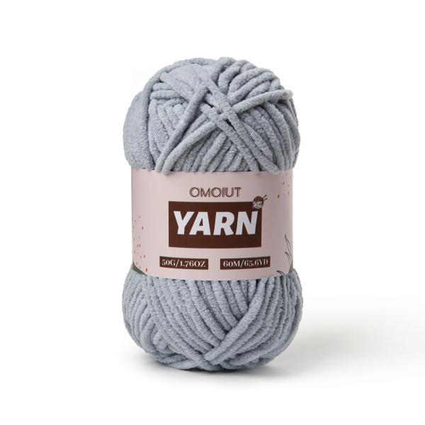・Chenille Yarn: This chenille yarn is made of 100% polyester, soft and delicate, fluffy and smooth, warm and full of lif...