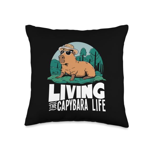 ・Living The Capybara Life Capybara Relaxing Summer Vacation, Quote. This cute capybara design is perfect for capybara fa...