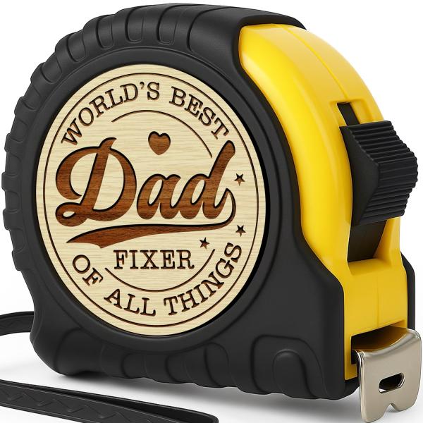 ・Dad Gifts for Christmas: Looking for the perfect birthday gift for dad? This 25 Ft Dad Tape Measure is a thoughtful way...