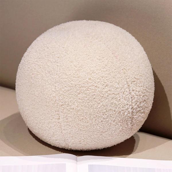 ・Material: Round Ball Pillow is made of super soft short plush and fluffy filled with pp cotton,which can provide a comf...