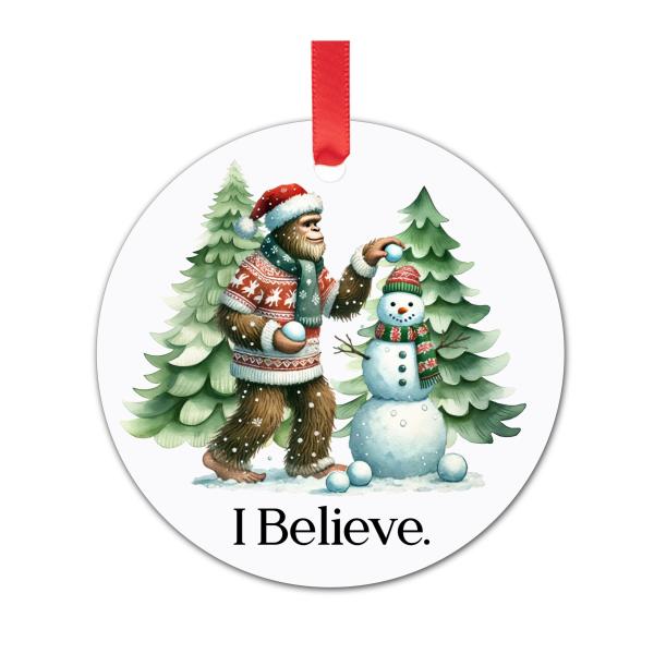 ・Bigfoot Christmas Ornament: Add a touch of mystery and fun to your holiday decor with the Bigfoot Christmas Ornament, p...