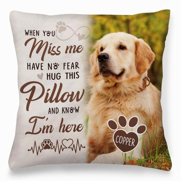 ・Personalized Dog Memorial Pillow: A Comforting Tribute Honor the memory of your beloved dog with a custom pet memorial ...
