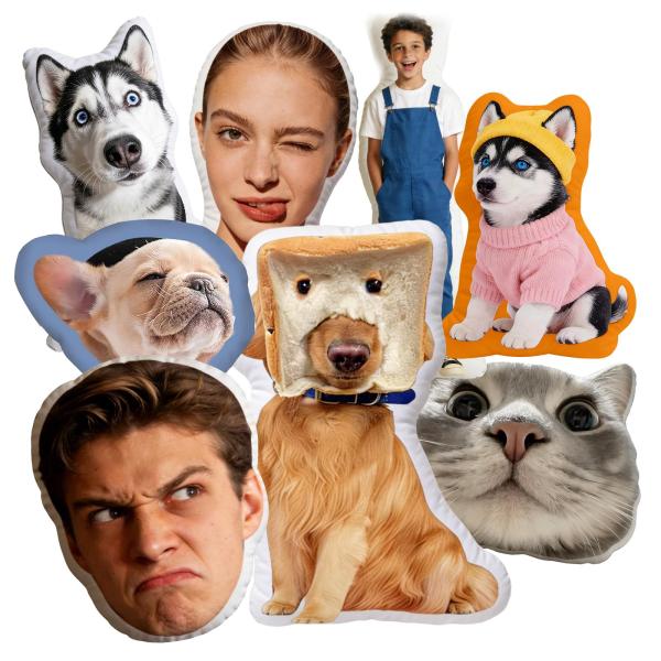・?【Custom DOG Pillow】- Abstract Custom Throw Pillow, you can send us a photo of your favorite star, anime character, pet...