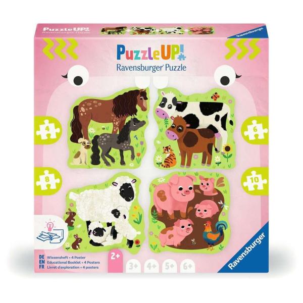 ・Four puzzles for amazing discoveries, scene creation, and learning adventure! Varied piece sizes and quantities stimula...