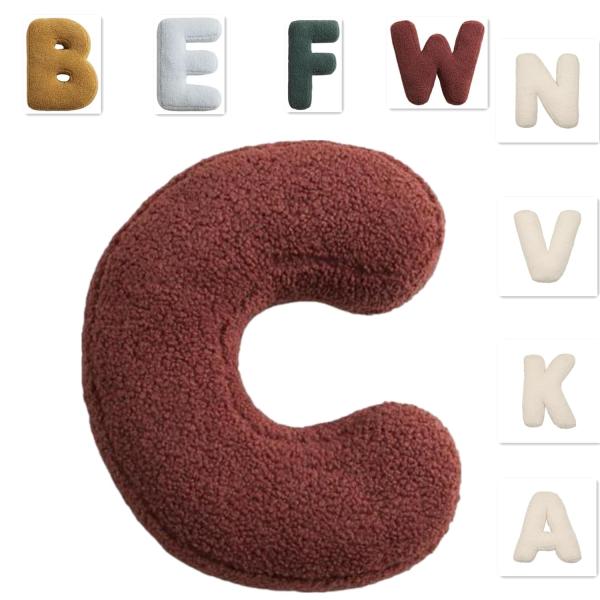 ・【Monogram Pillow】 : These Alphabet Pillows offer a creative twist, perfect for both decoration and interactive learning...