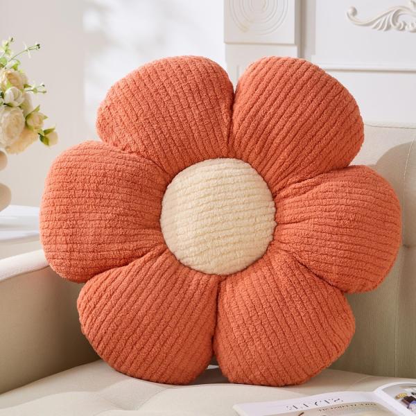 ・flower shape design: The daisy throw pillow, each petal is filled with fullness, supporting force, comfortable sitting,...