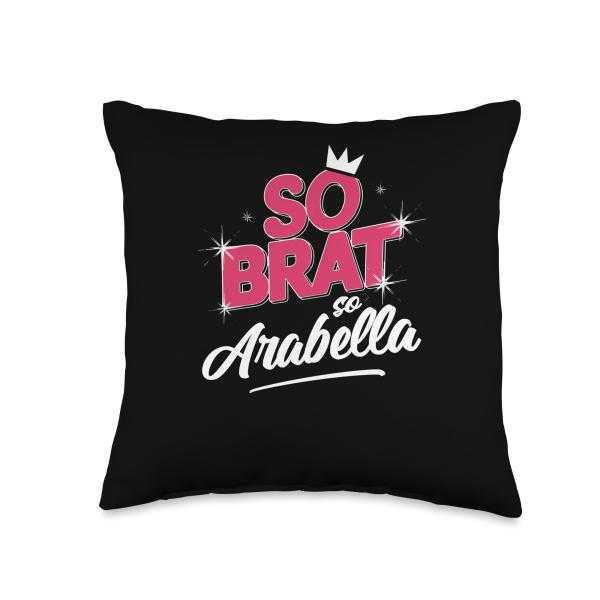 ・Fun Popular Trendy Arabella So Brat So Arabella personalized named tee. Meme funny gift for women ＆ kids. Gift for Mom,...