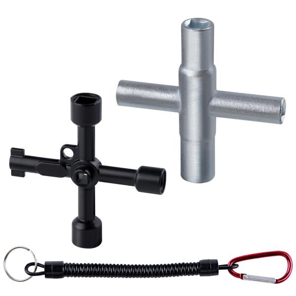 ・Package Include: Comes with 2 pieces of 4-way keys in a package, 1 piece sillcock key, 1 piece utilities key. Comes wit...
