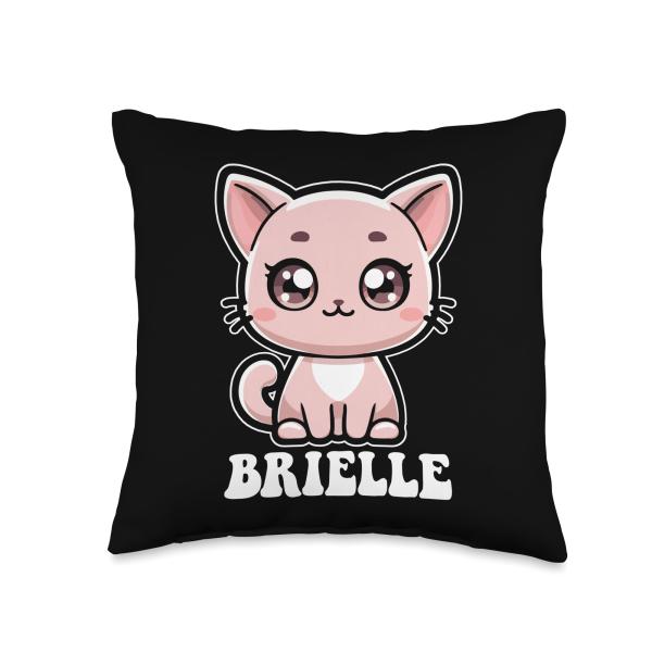 ・Cute Brielle cat, kitty, design for girl, daughter, baby, aunt, mom, grandma, sister, women, child, anyone named Briell...