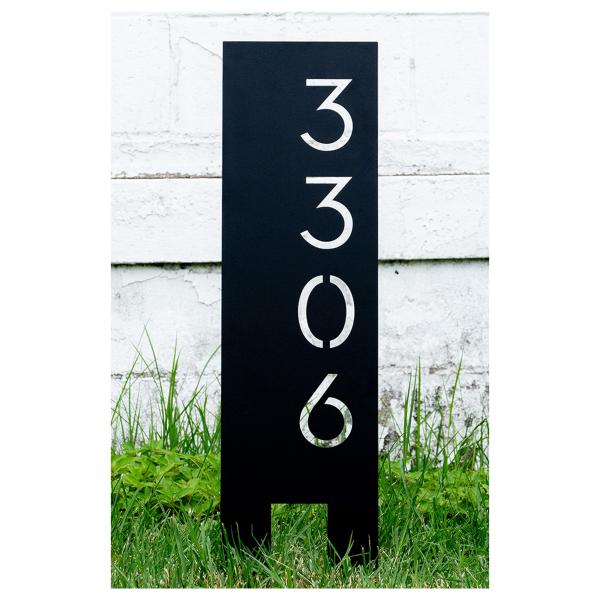 ・Metal Vertical Address Sign for Yard・Weather resistant powder coated finish・Cut from heavy duty, premium quality steel・...