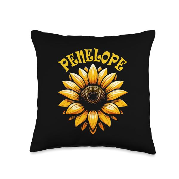 ・Cute Penelope sunflower design for girl, daughter, baby, aunt, mom, grandma, sister, women, child, anyone named Penelop...