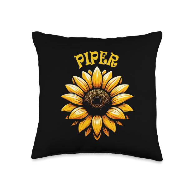 ・Cute Piper sunflower design for girl, daughter, baby, aunt, mom, grandma, sister, women, child, anyone named Piper. If ...