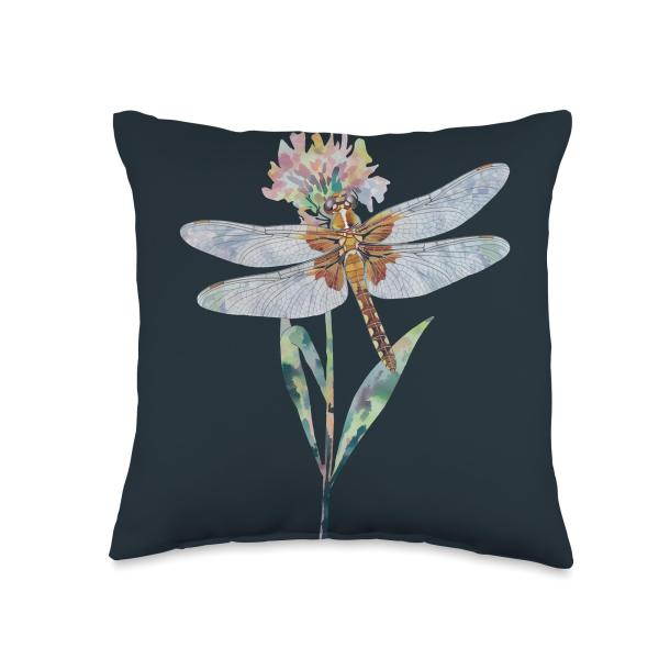 ・Boho Cottagecore Dragonfly insect with lovely floral elements. For nature lovers and gardeners. Cottagecore Dragonfly D...