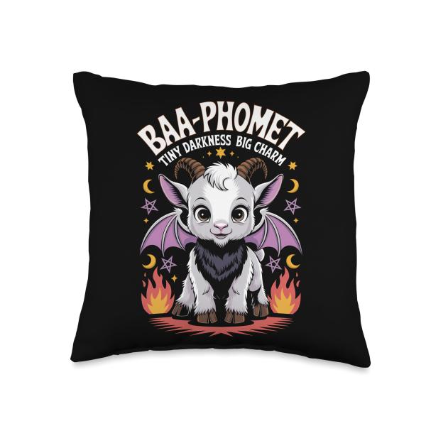 ・Embrace the charm of the Baphomet Baby Goat with a cute Devil Goat design that blends pastel goth aesthetics with occul...