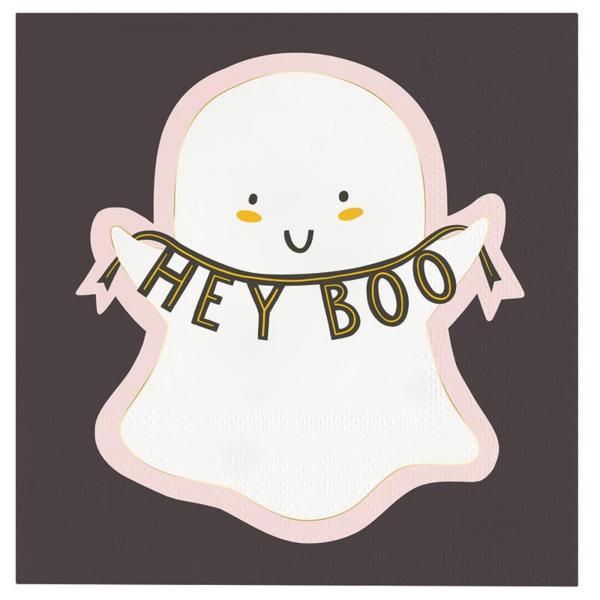 ・HALLOWEEN BEVERAGE NAPKINS HEY Boo」と書かれたゴールドホイルプリント。この愛らしいナプキンでハロウィンパーティーを充実させましょう。・ナプキン20枚セット。各ナプキンのサイズは5 x 5インチです。・高品...