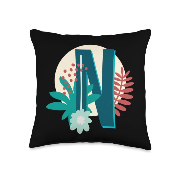 ・Floral Letter N Initial Flower N Initial Letter Art. Great Idea For Those With The Letter N As There Name Initial, Flow...