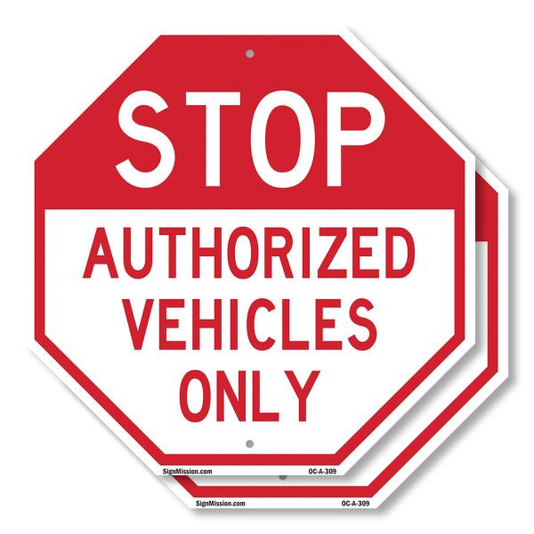 ・DURABLE ALL-WEATHER DESIGN: Our (2 Pack) 18 inch X 18 inch commercial-grade signs are made with UV-protected plastic, e...