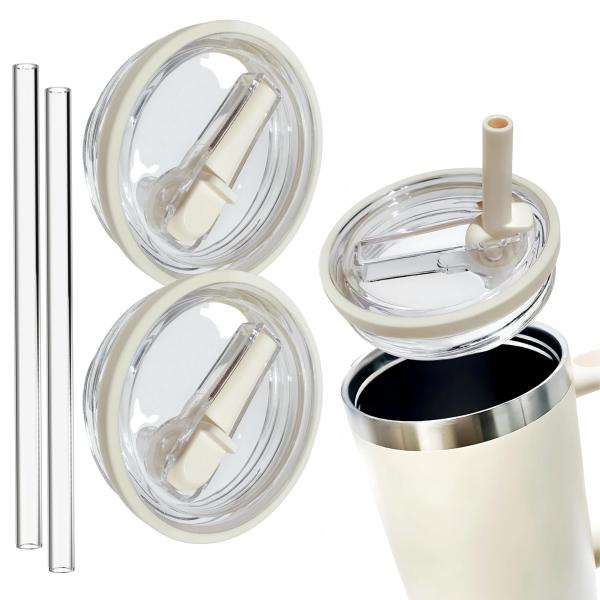 ・Perfect Fit for 40 oz Tumblers: These replacement lids are designed to fit most 40 oz tumblers, including Stanley Quenc...