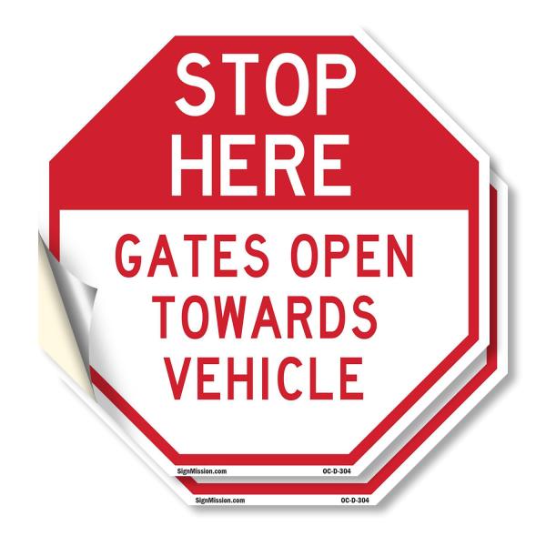 ・DURABLE ALL-WEATHER DESIGN: Our (2 Pack) 6 inch X 6 inch commercial-grade signs are made with UV-protected vinyl label,...