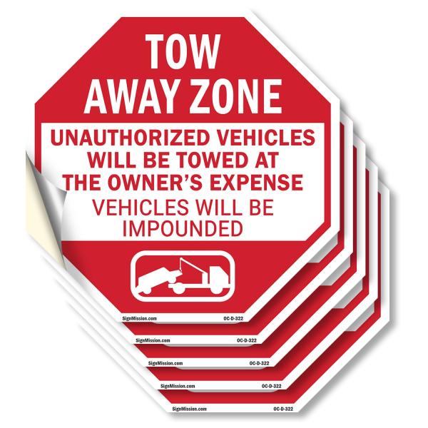 ・DURABLE ALL-WEATHER DESIGN: Our (5 Pack) 4 inch X 4 inch commercial-grade signs are made with UV-protected vinyl label,...