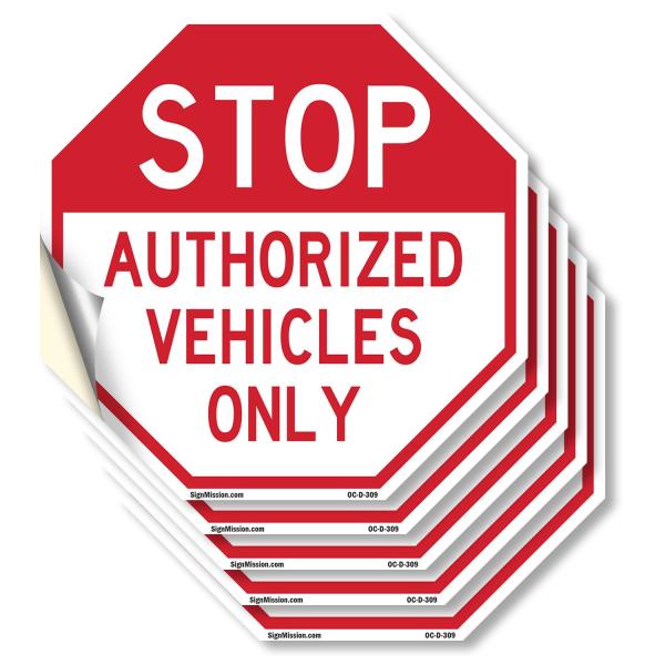 ・DURABLE ALL-WEATHER DESIGN: Our (5 Pack) 4 inch X 4 inch commercial-grade signs are made with UV-protected vinyl label,...