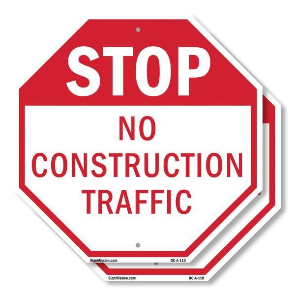 ・DURABLE ALL-WEATHER DESIGN: Our (2 Pack) 18 inch X 18 inch commercial-grade signs are made with UV-protected plastic, e...