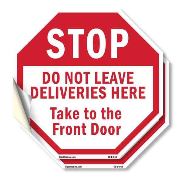 ・DURABLE ALL-WEATHER DESIGN: Our (2 Pack) 18 inch X 18 inch commercial-grade signs are made with UV-protected vinyl labe...